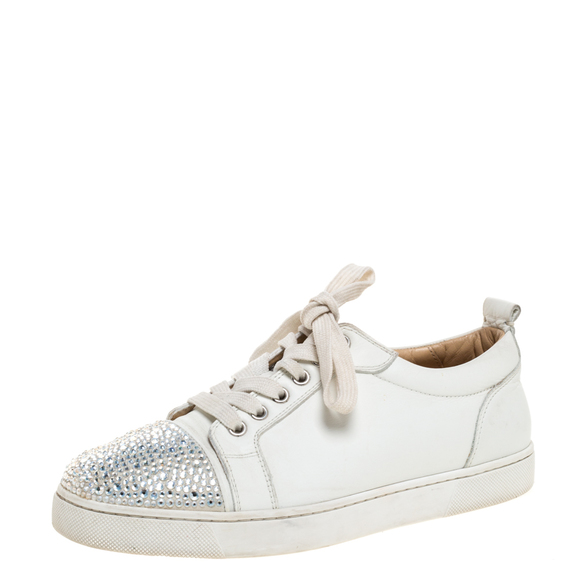 Christian Louboutin | Shoes | Christian Louboutin White Leather Gondola ...